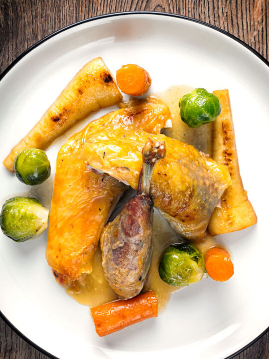 Whole Roast Guinea Fowl Recipe - Krumpli