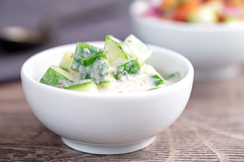 Mint Raita with Yoghurt and Cucumber - Krumpli