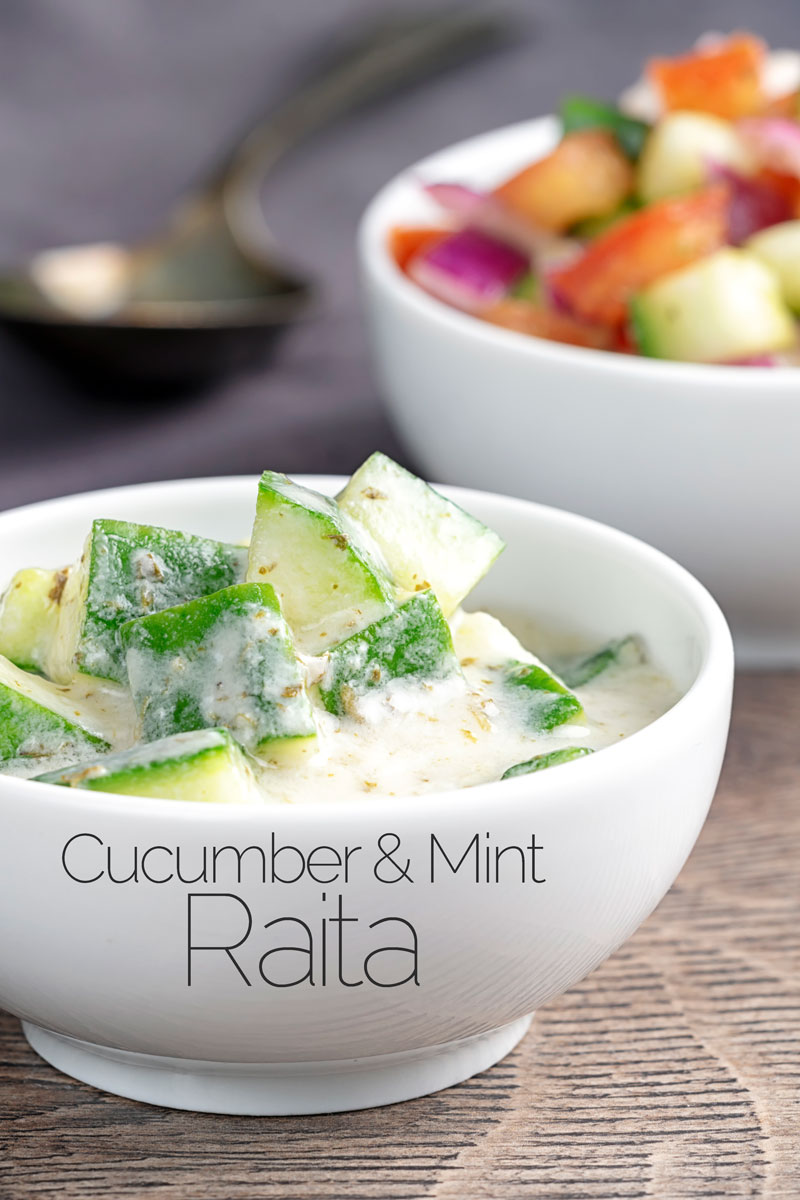 Mint Raita with Yoghurt and Cucumber - Krumpli