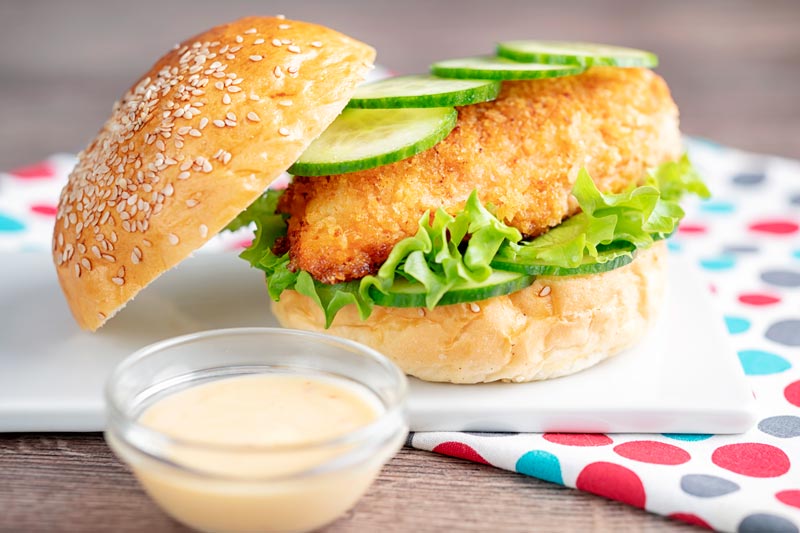 Chicken Burger & Chilli Mayo - Krumpli