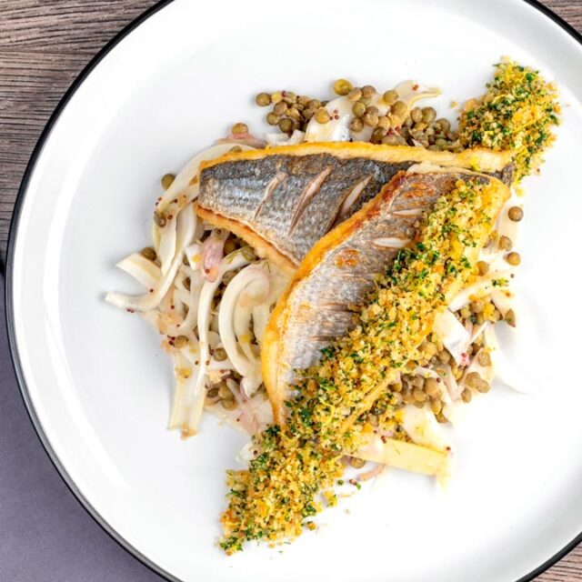 Sea Bream Fillet with Lemon Parsley Crumb - Krumpli