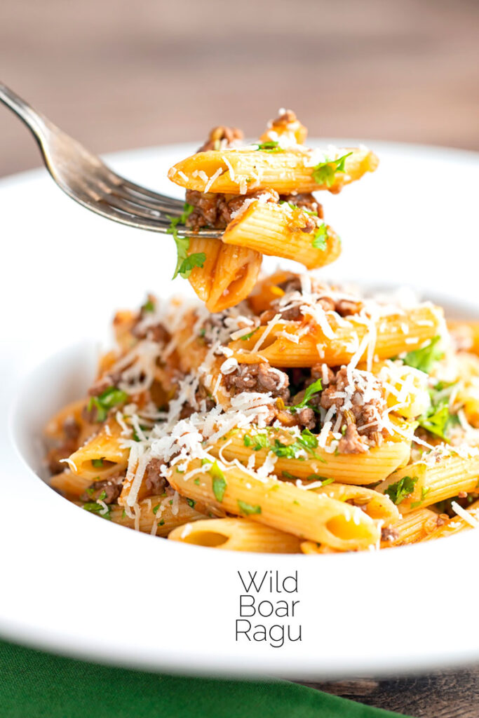 Wild Boar Ragu with Penne Pasta - Krumpli