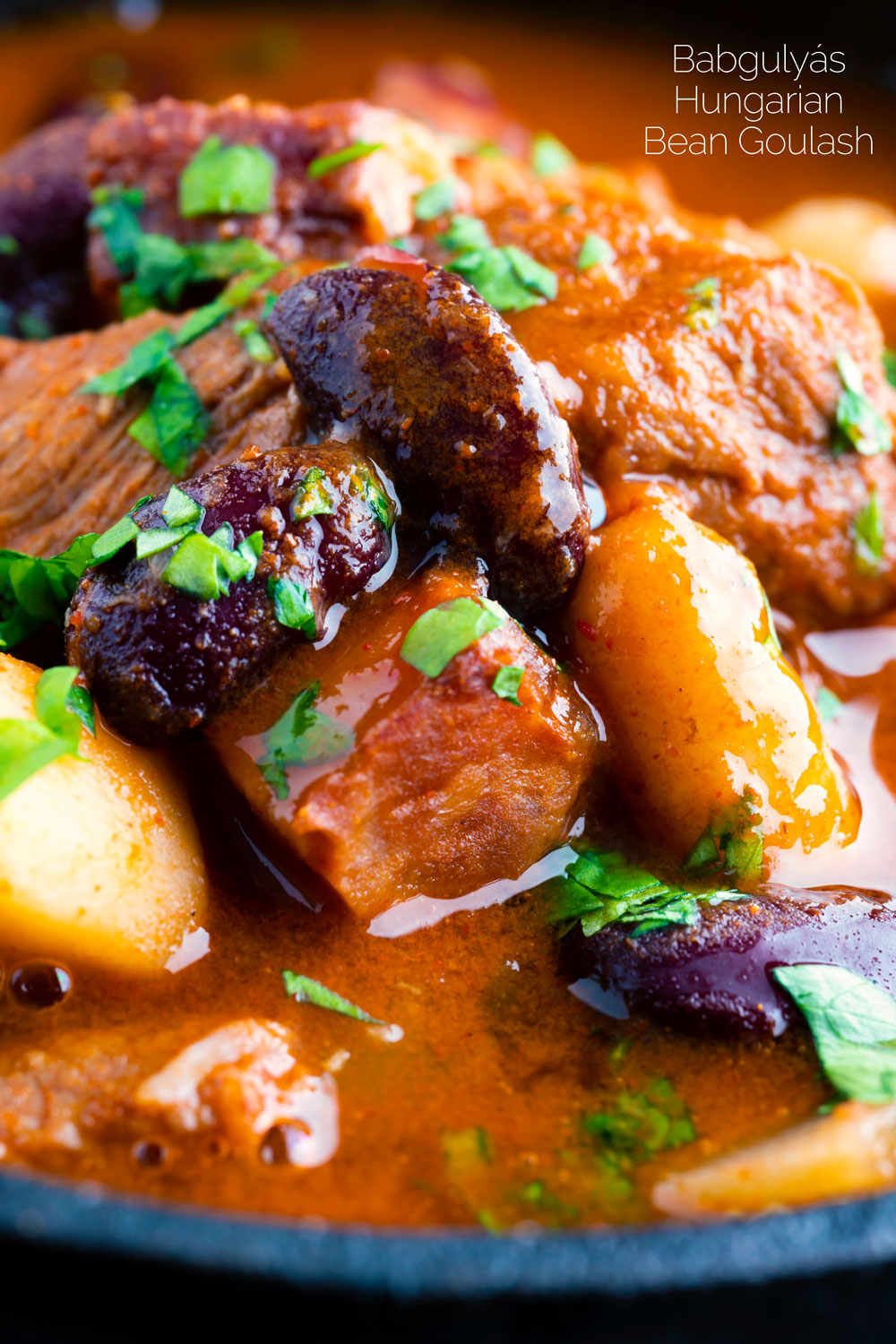 Babgulyas a Hungarian Bean Goulash - Krumpli