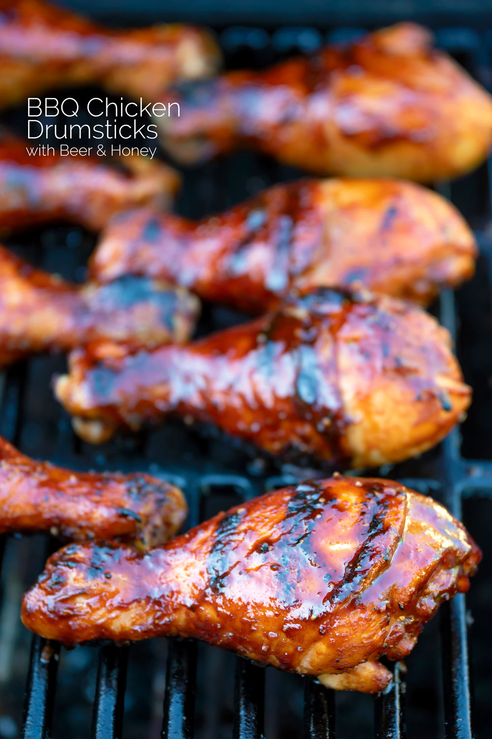 BBQ Chicken Drumsticks with Beer & Honey Glaze - Krumpli