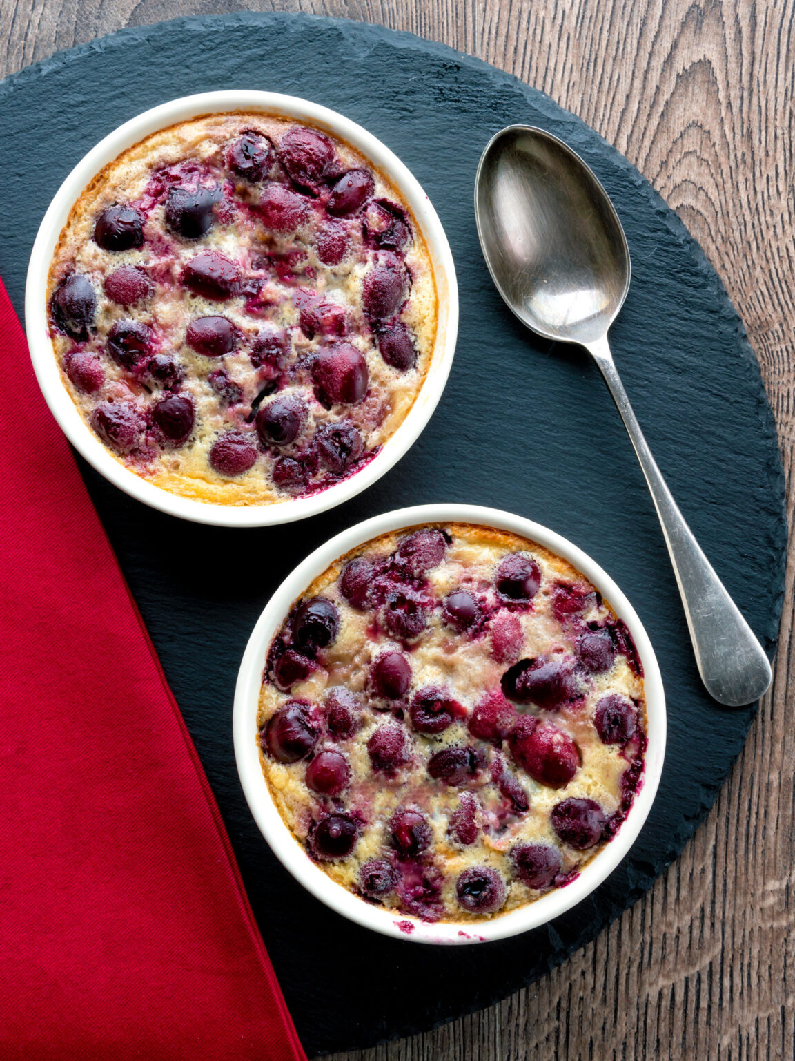 Cherry Clafoutis Classic French Dessert - Krumpli