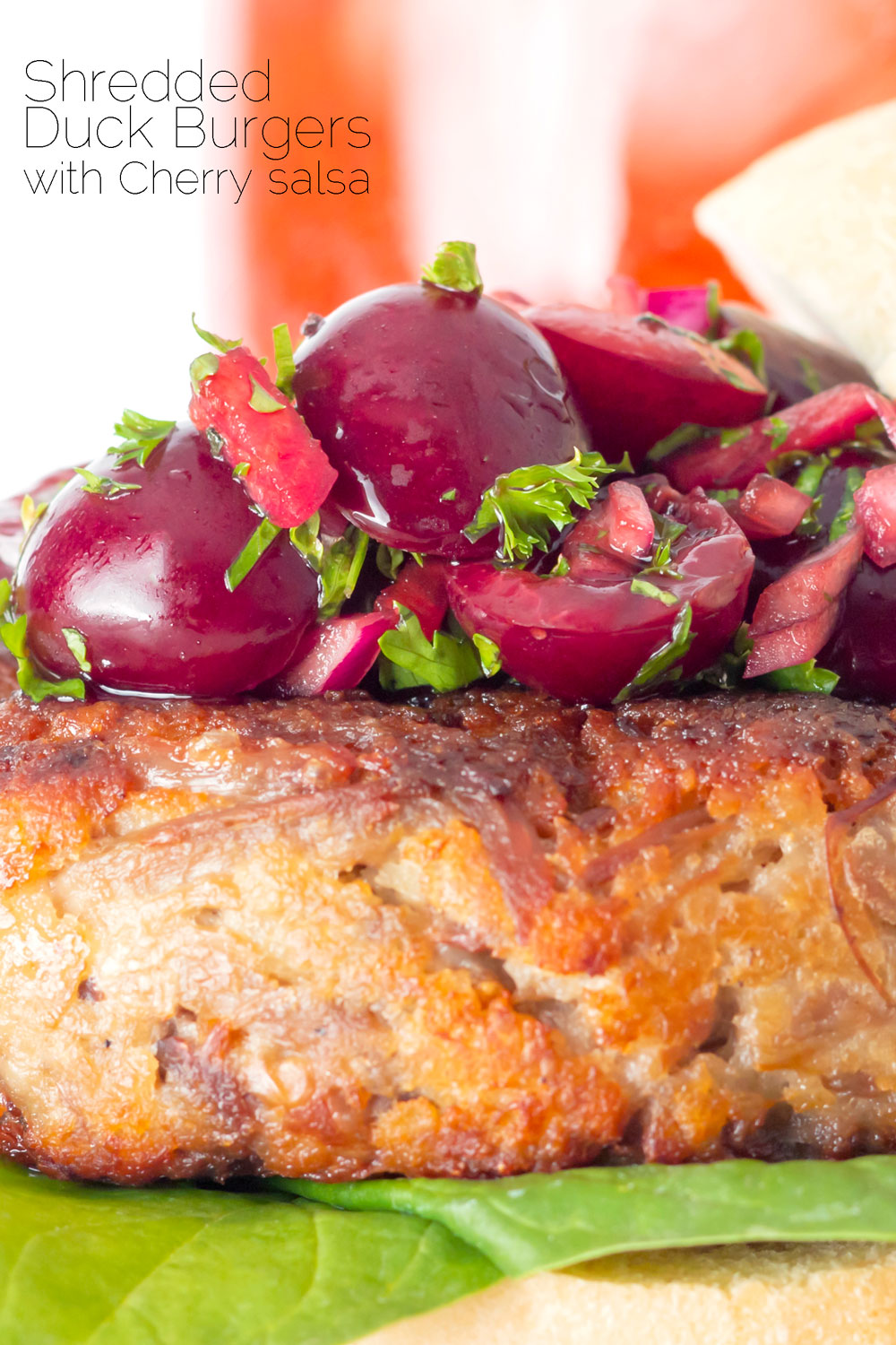 Shredded Duck Burgers with Balsamic Cherry Salsa - Krumpli