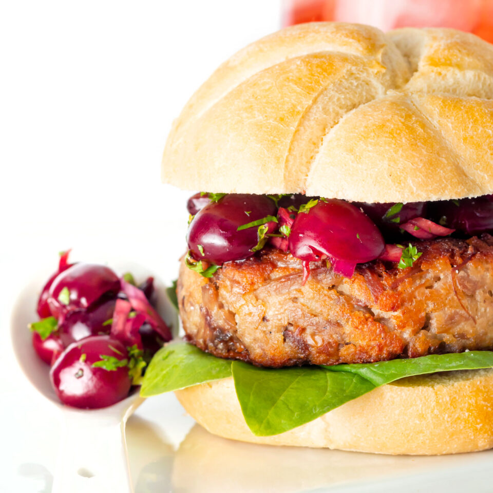 Shredded Duck Burgers with Balsamic Cherry Salsa - Krumpli