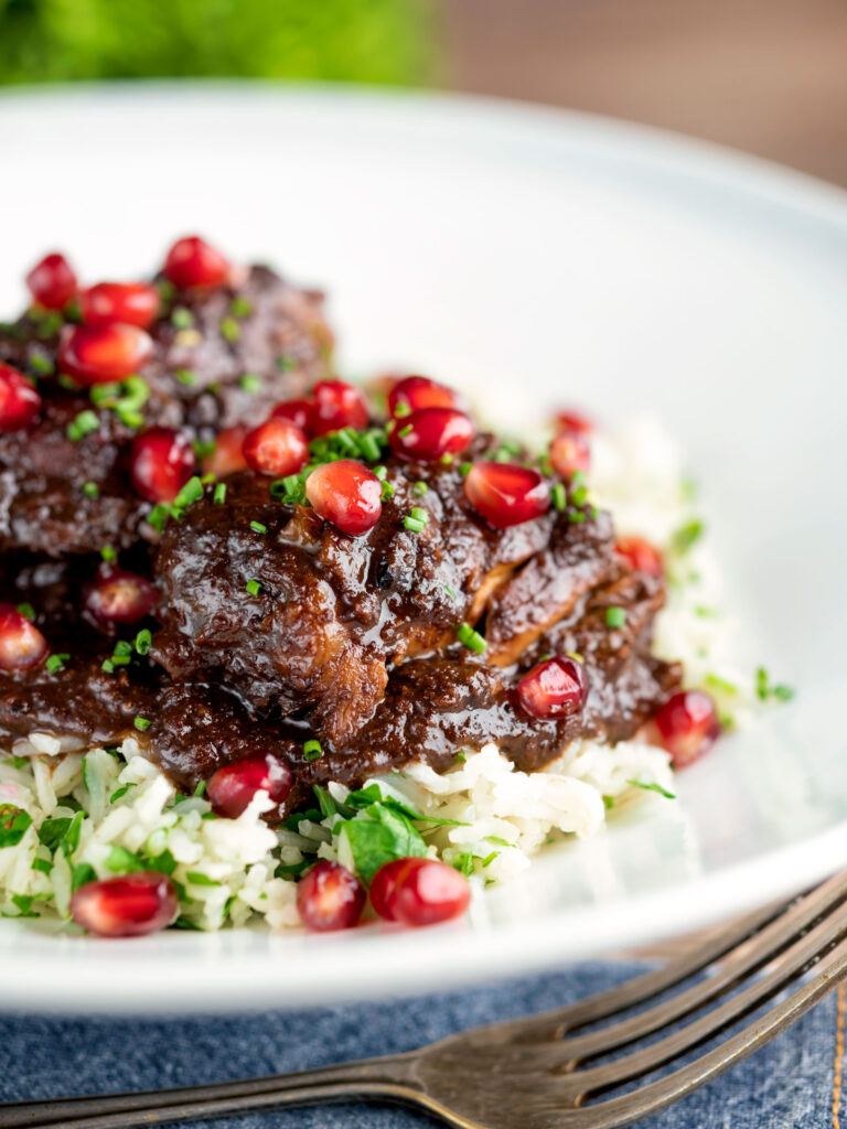 Fesenjan, Iranian Chicken, Walnut & Pomegranate Stew - Krumpli