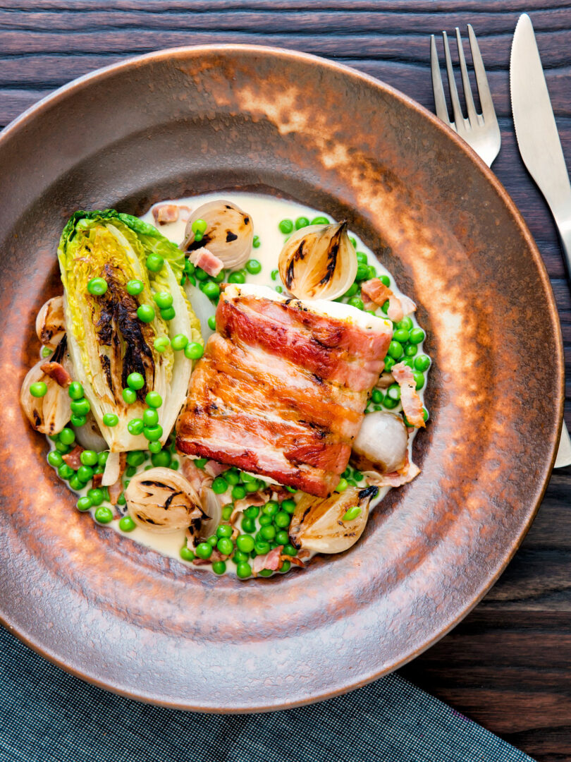 Bacon Wrapped Cod with Thyme and Lemon - Krumpli