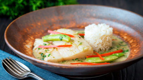 Thai Green Fish Curry with Cod Loin - Krumpli