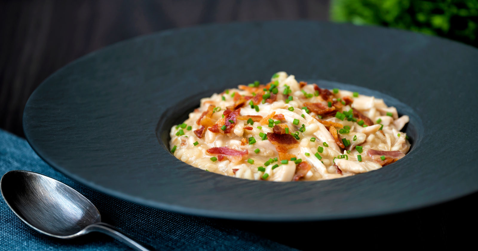 Chicken and Bacon Risotto Creamy Comfort Food - Krumpli