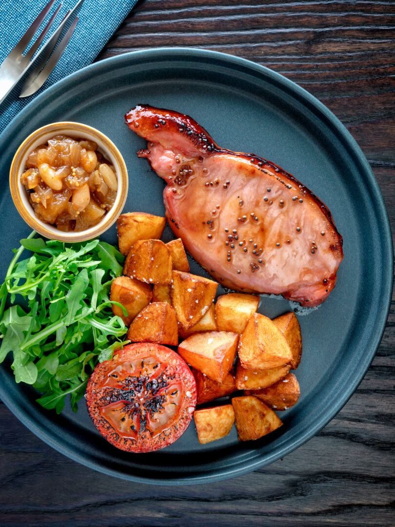 Bacon Chops with a Simple Cider Glaze - Krumpli