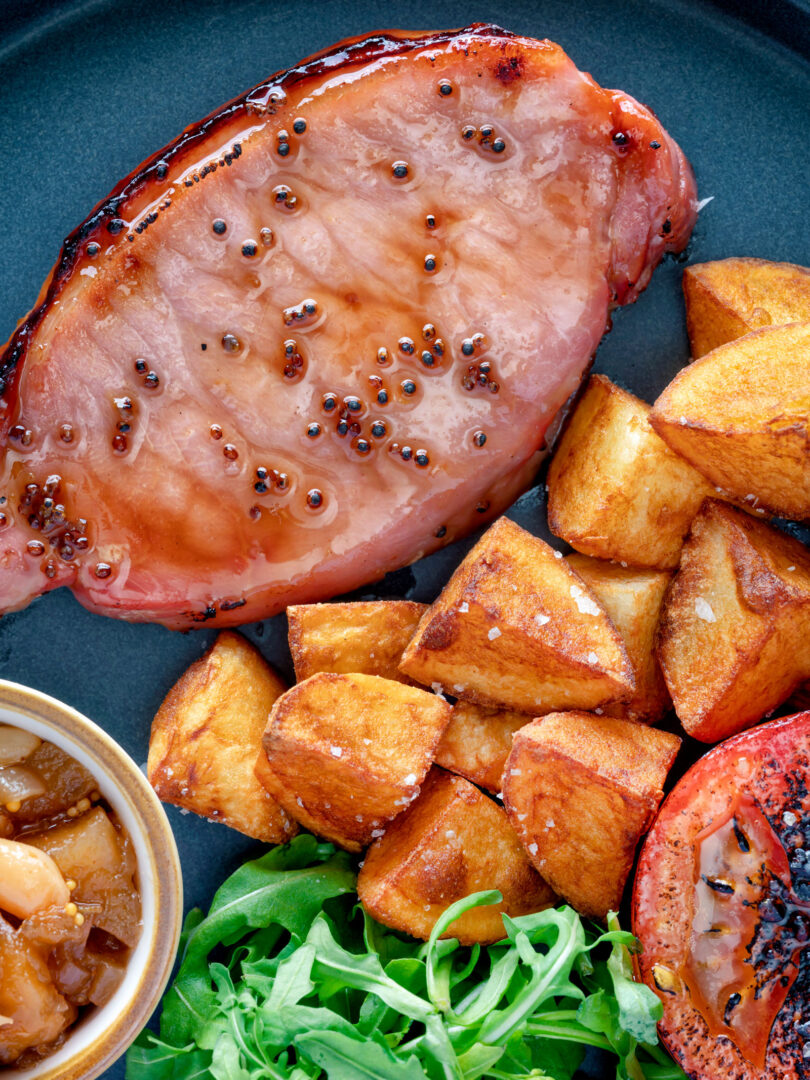 Bacon Chops with a Simple Cider Glaze - Krumpli