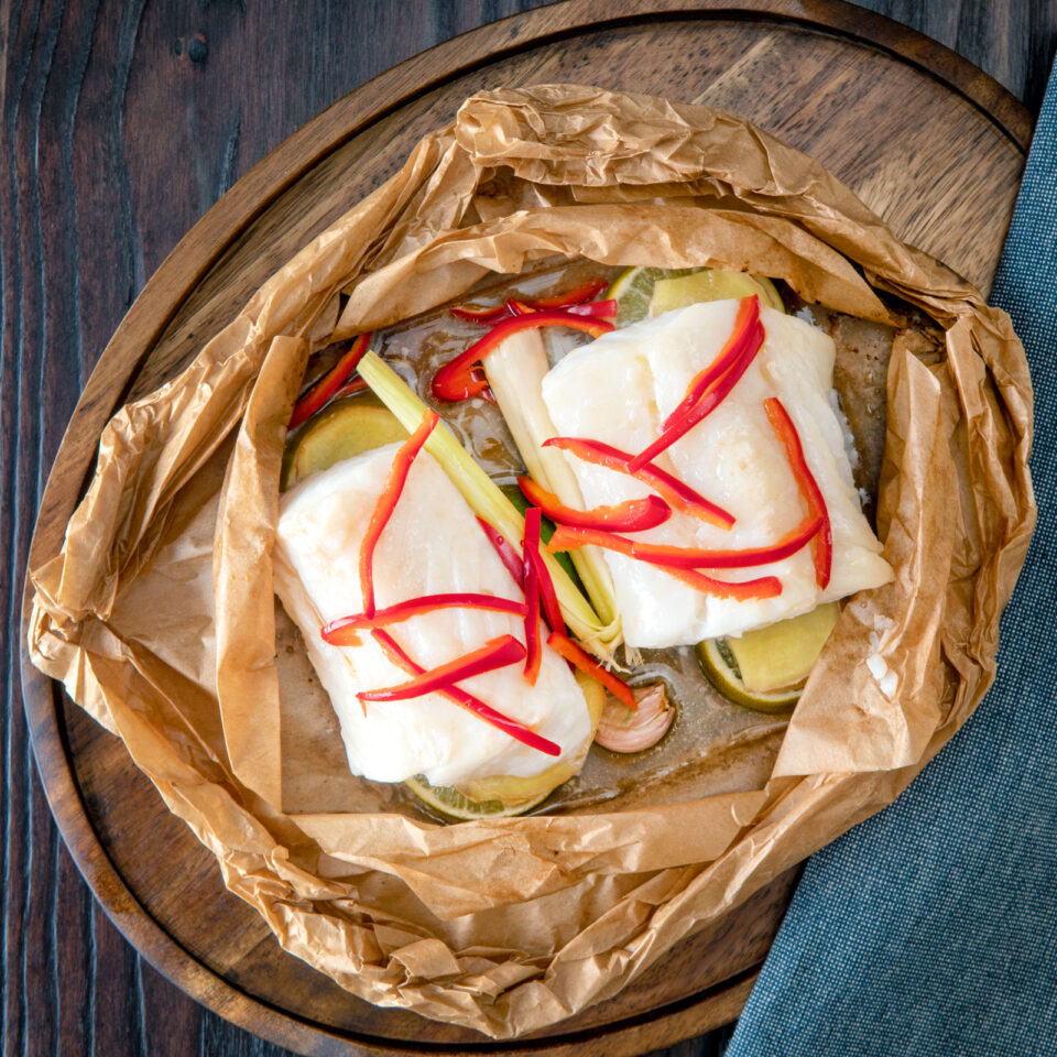 Cod en Papillote or Fish in Parchment - Krumpli