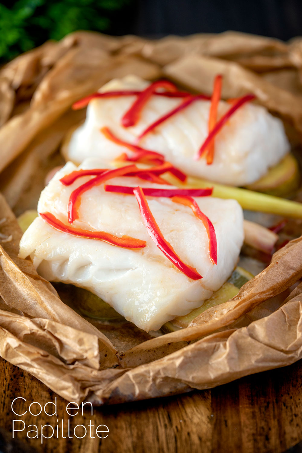 Cod en Papillote or Fish in Parchment - Krumpli