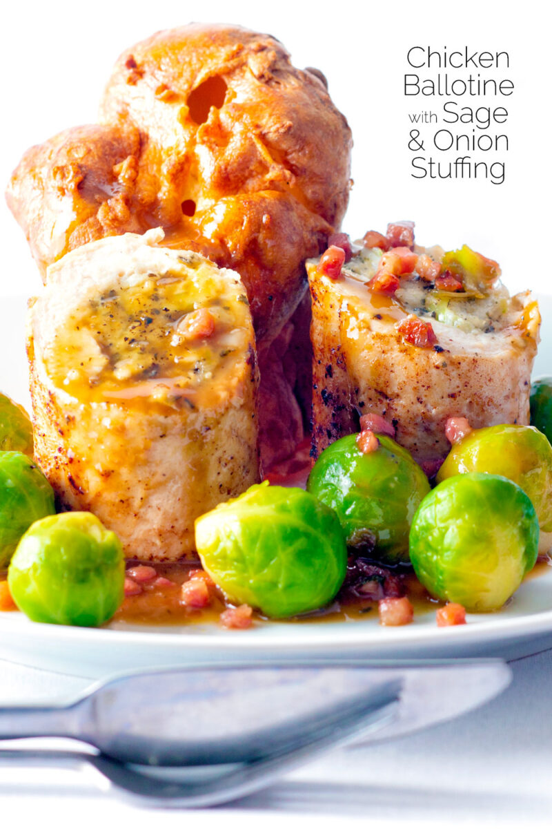 Chicken Ballotine with Sage and Onion Stuffing - Krumpli