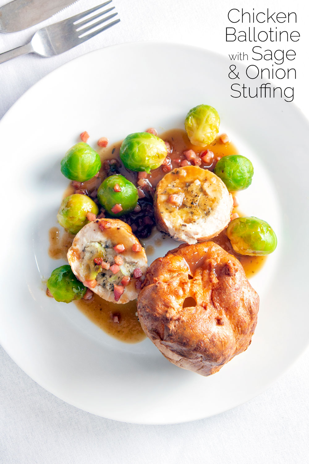 Chicken Ballotine with Sage and Onion Stuffing - Krumpli
