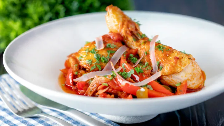 Simple Chicken Basque Stew - Krumpli