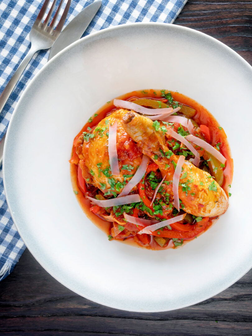 Chicken Basque with Bell Peppers - Krumpli