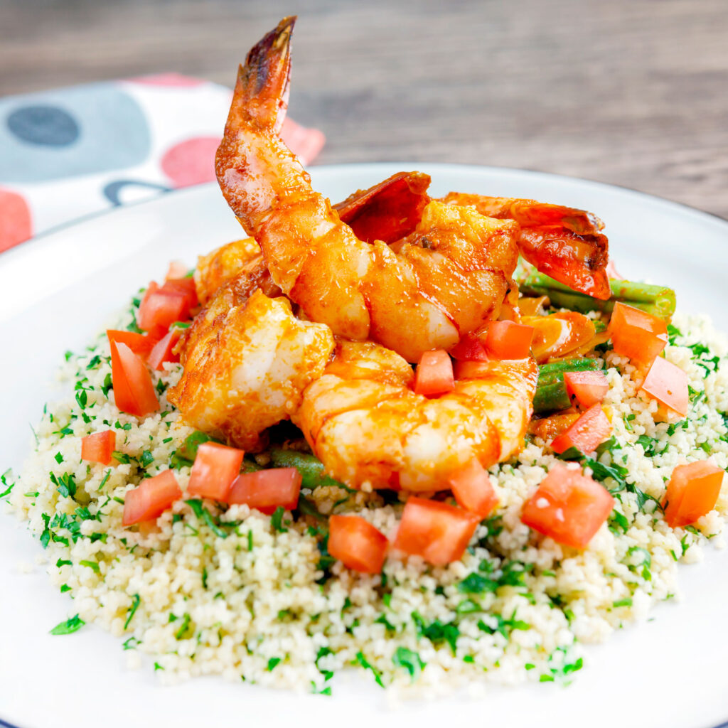 Harissa Prawns Moroccan Influenced Garlic Shrimp - Krumpli