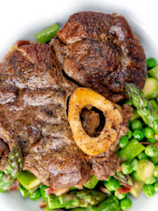 Braised Beef Shin on the Bone with Peas - Krumpli