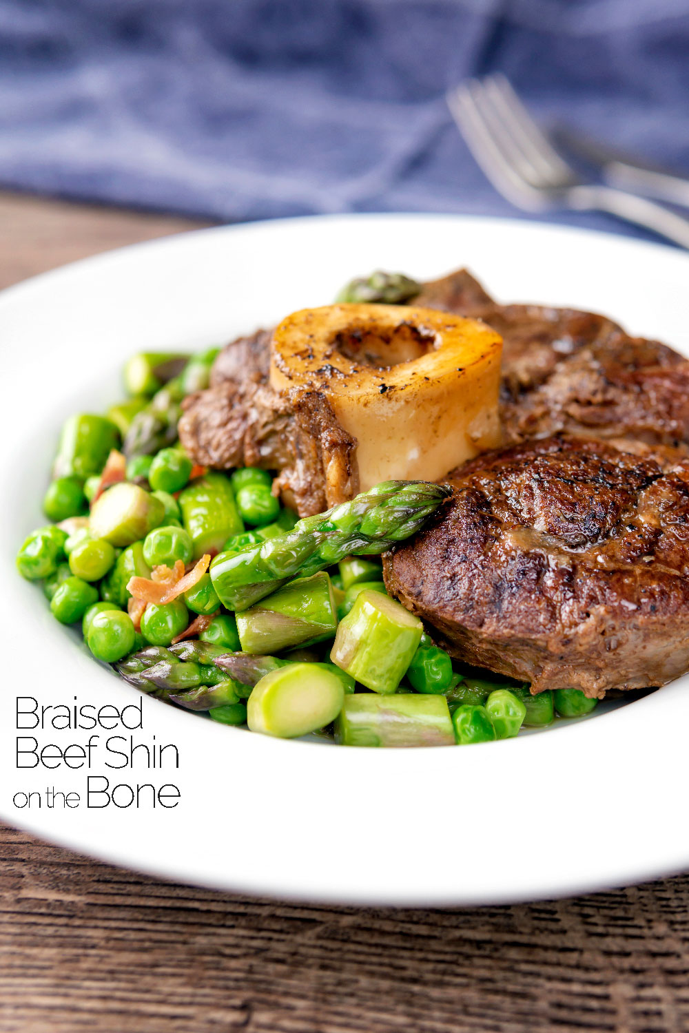 Braised Beef Shin on the Bone with Peas - Krumpli