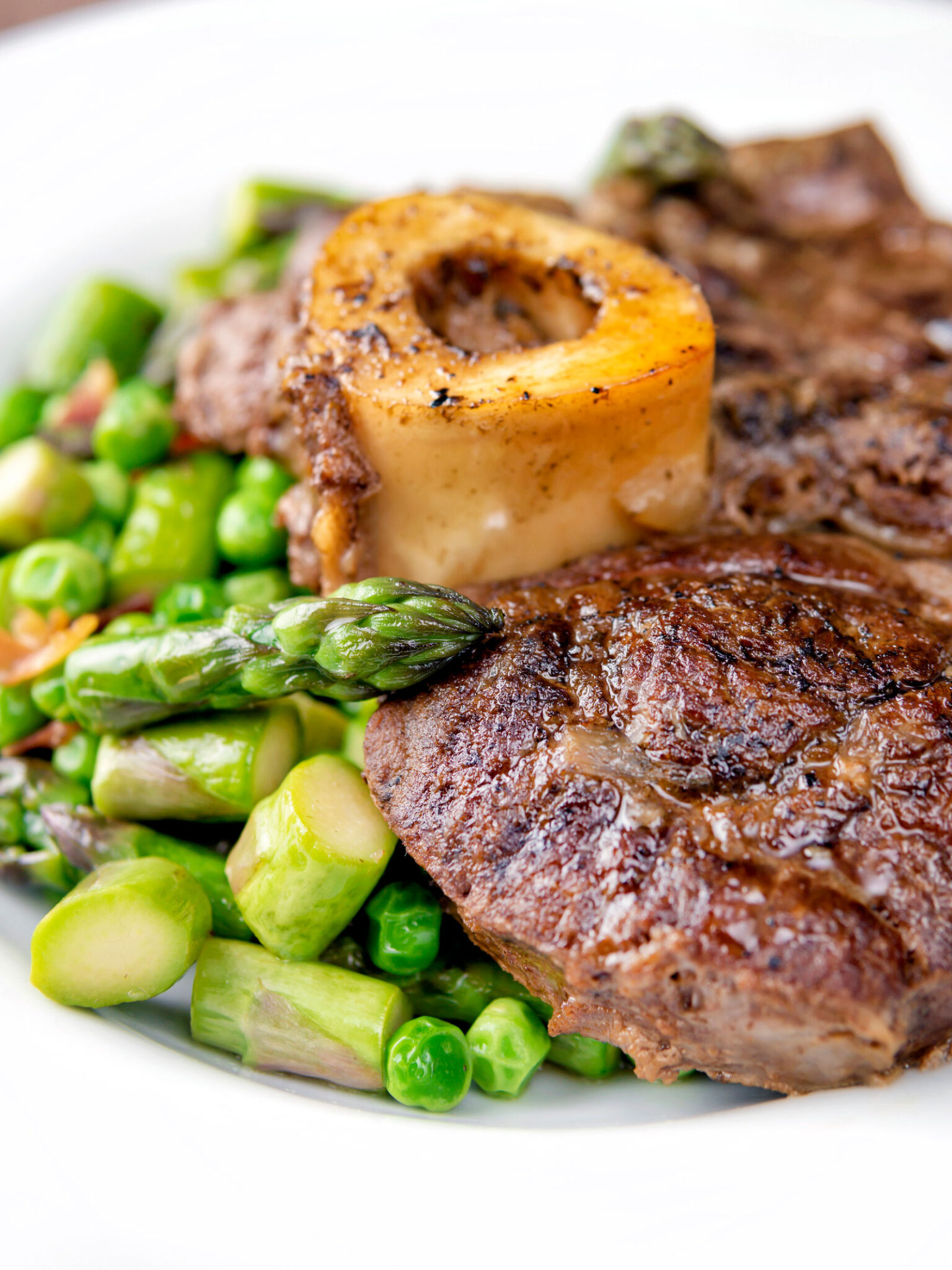 Braised Beef Shin on the Bone with Peas - Krumpli