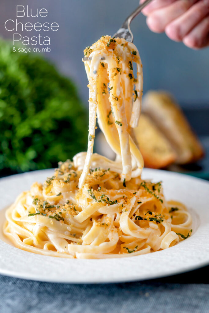 Blue Cheese Pasta with Stilton and a Sage Crumb - Krumpli