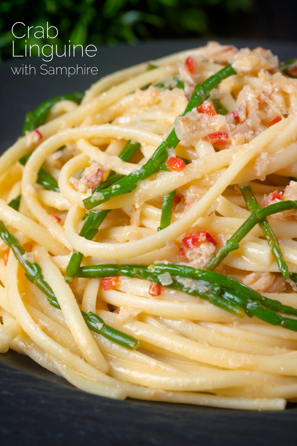 Crab Linguine With Samphire Chilli And Lemon Krumpli