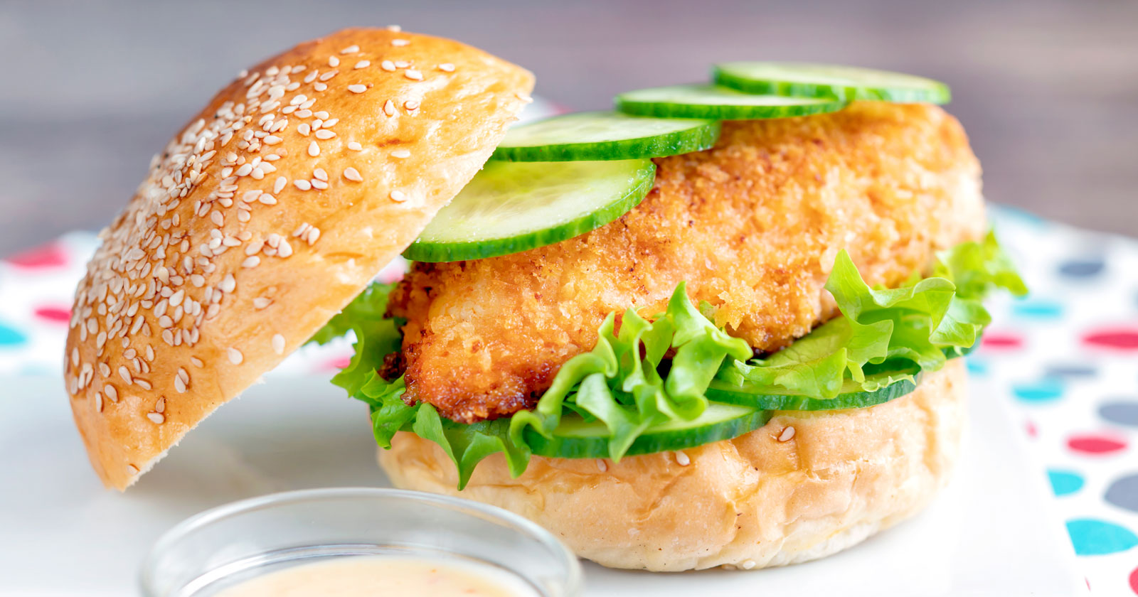 Crispy Chicken Burger with Chilli Mayonnaise - Krumpli
