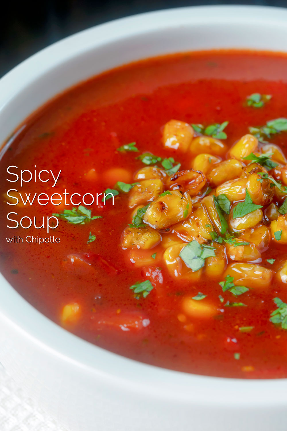 Spicy Sweetcorn Soup with Chipotle - Krumpli