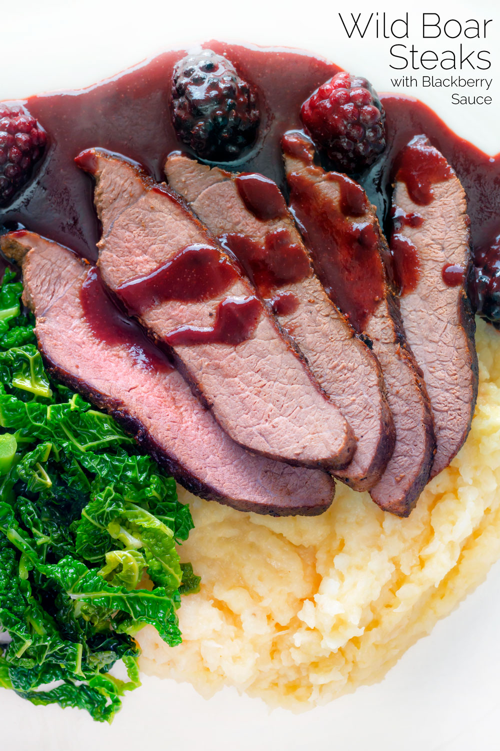 Wild Boar Steak With Blackberry Sauce Krumpli