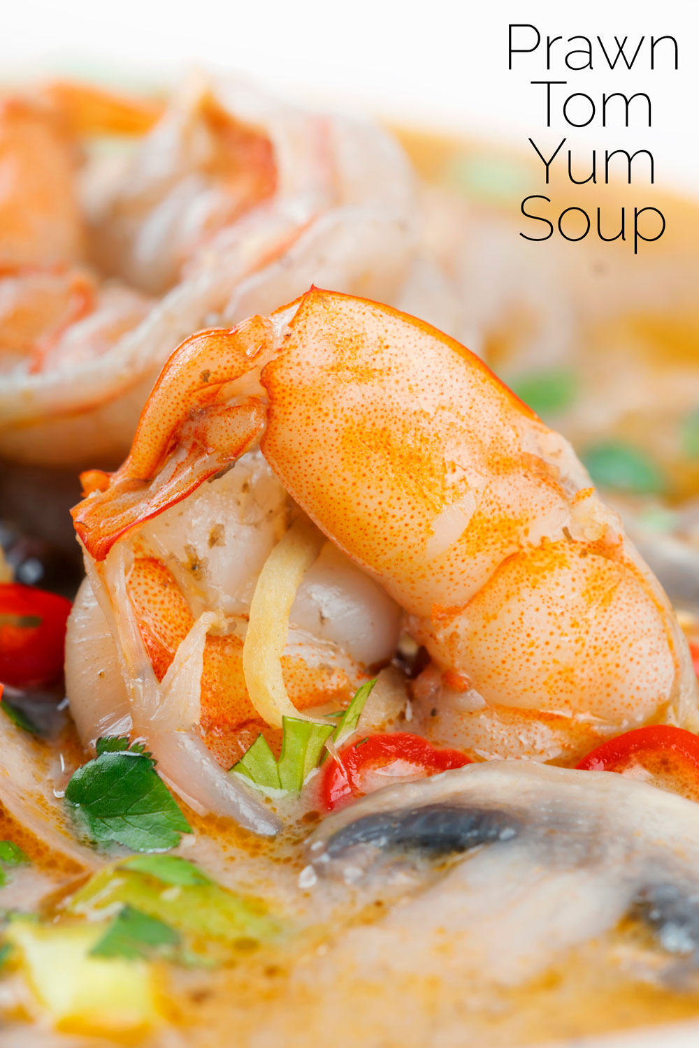 Prawn Tom Yum Soup with Coconut Milk - Krumpli