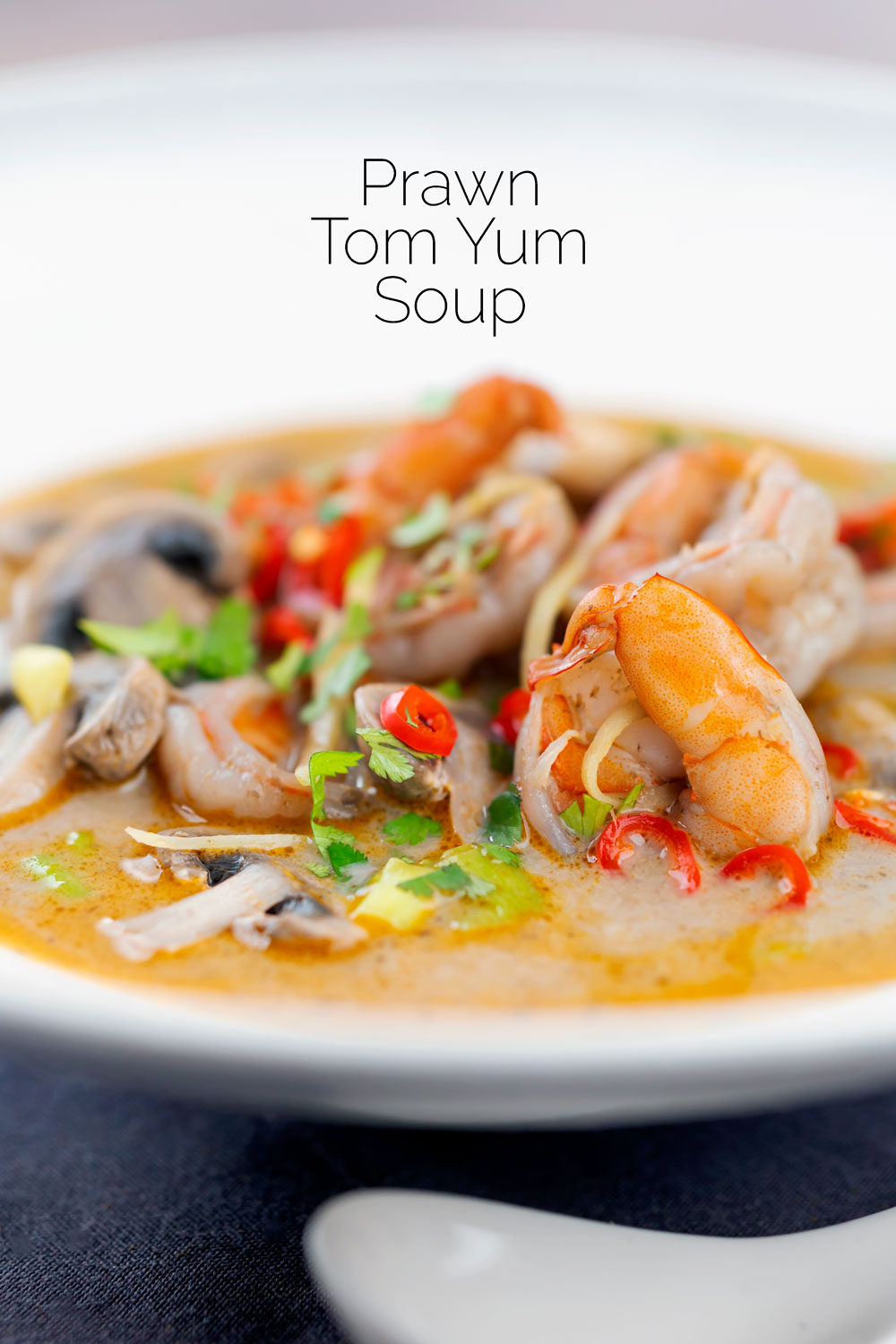 Prawn Tom Yum Soup with Coconut Milk - Krumpli