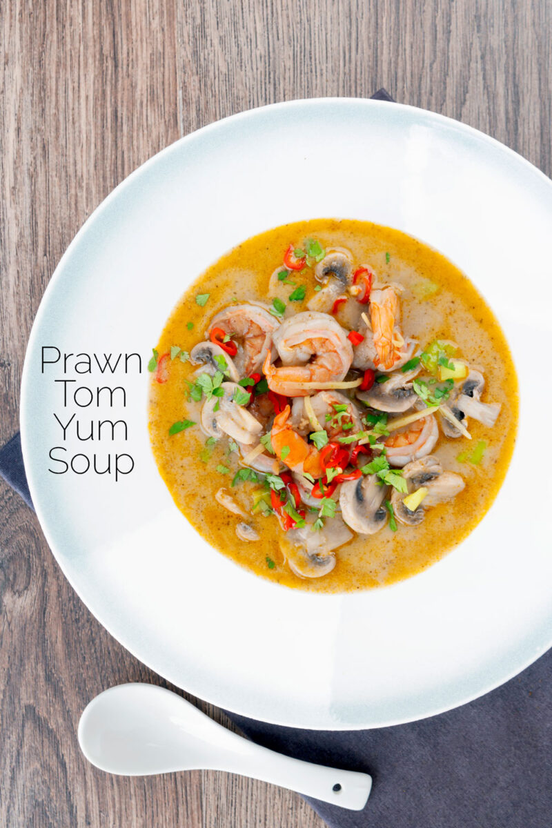 Prawn Tom Yum Soup with Coconut Milk - Krumpli