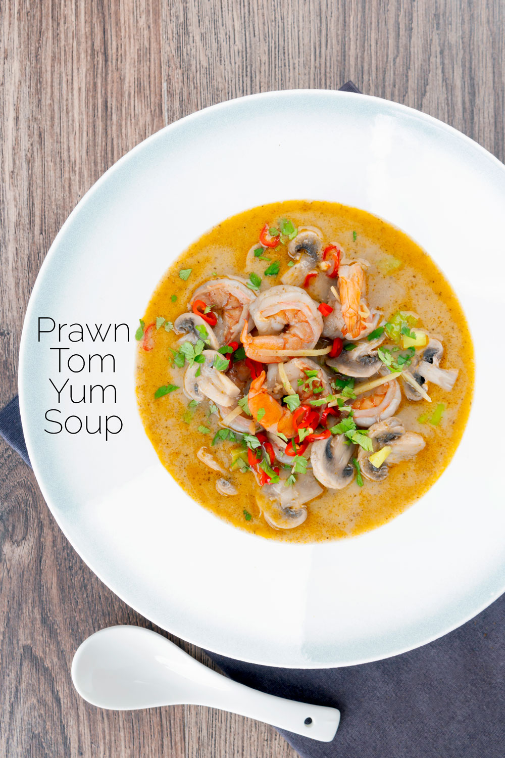 Prawn Tom Yum Soup with Coconut Milk - Krumpli