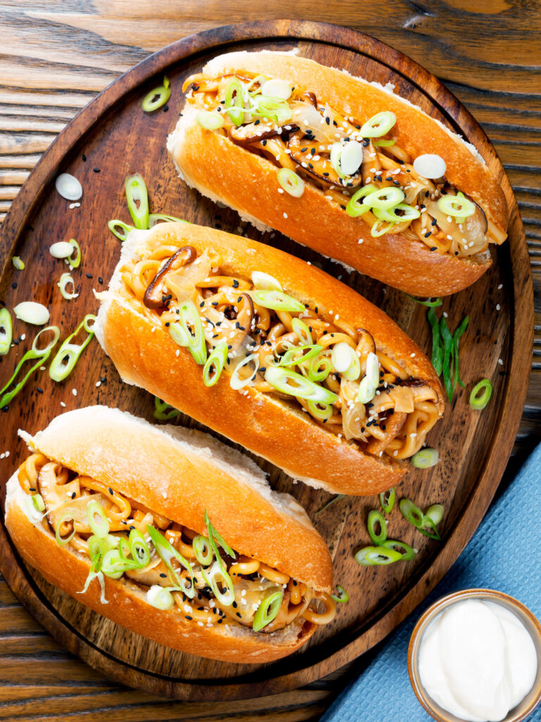 Yakisoba Pan Japanese Noodles in a Bun - Krumpli
