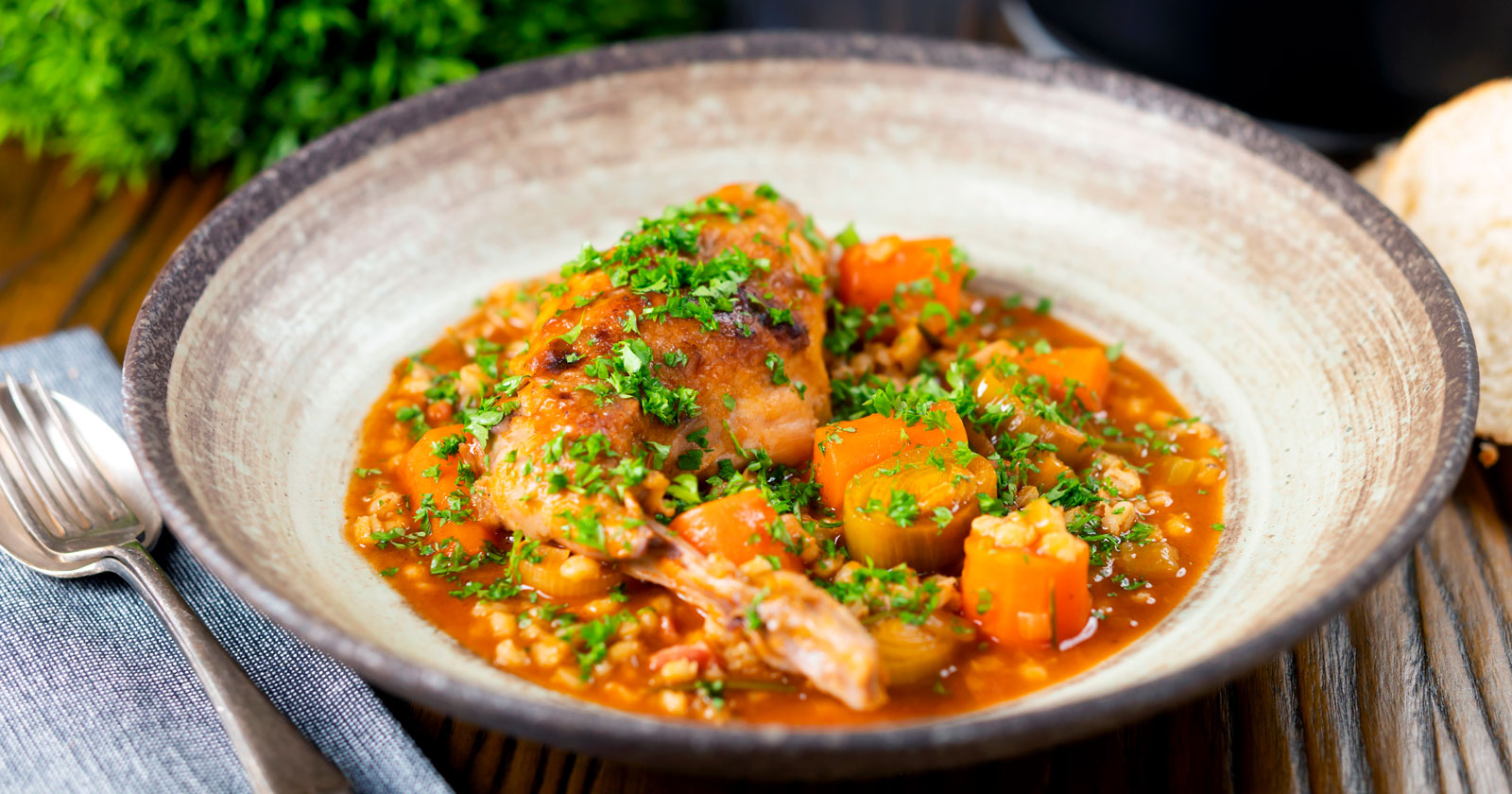 Rabbit Stew with Pearl Barley - Krumpli