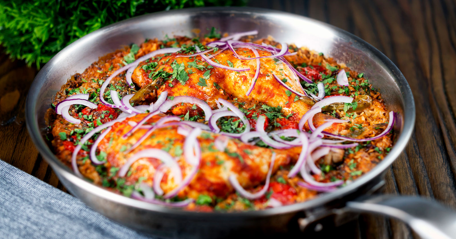 Indian One Pot Baked Chicken and Rice - Krumpli