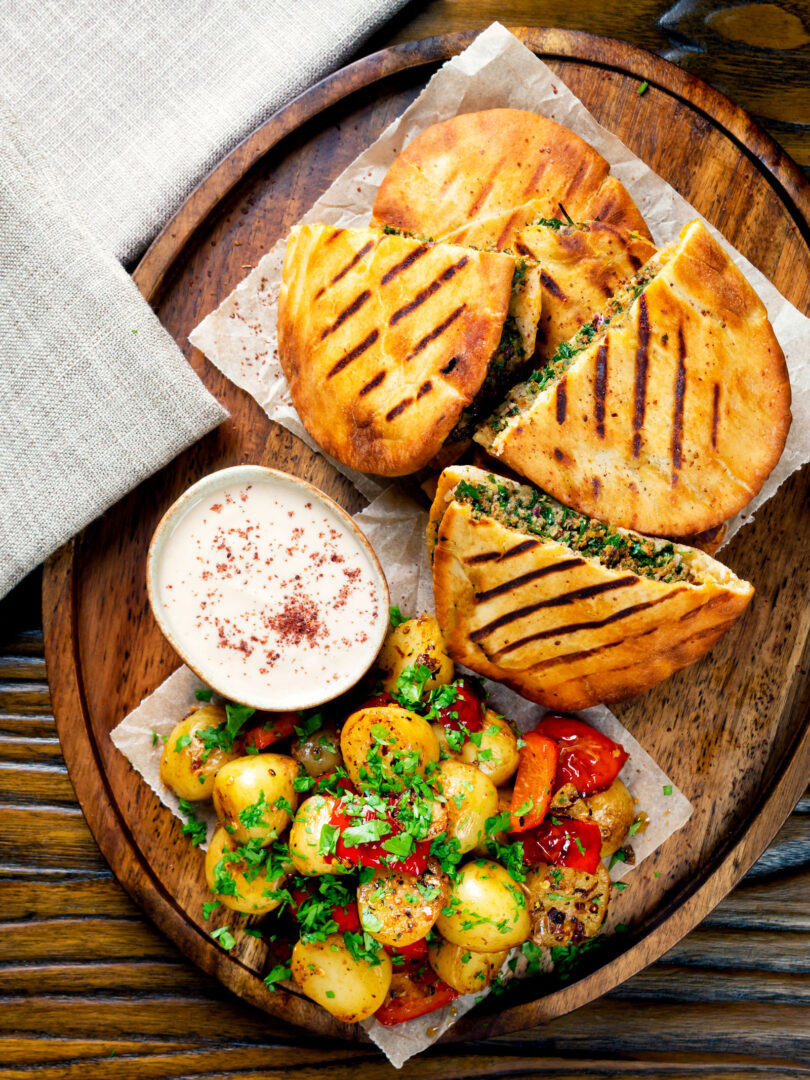 Lamb Arayes Lebanese Stuffed Pita - Krumpli