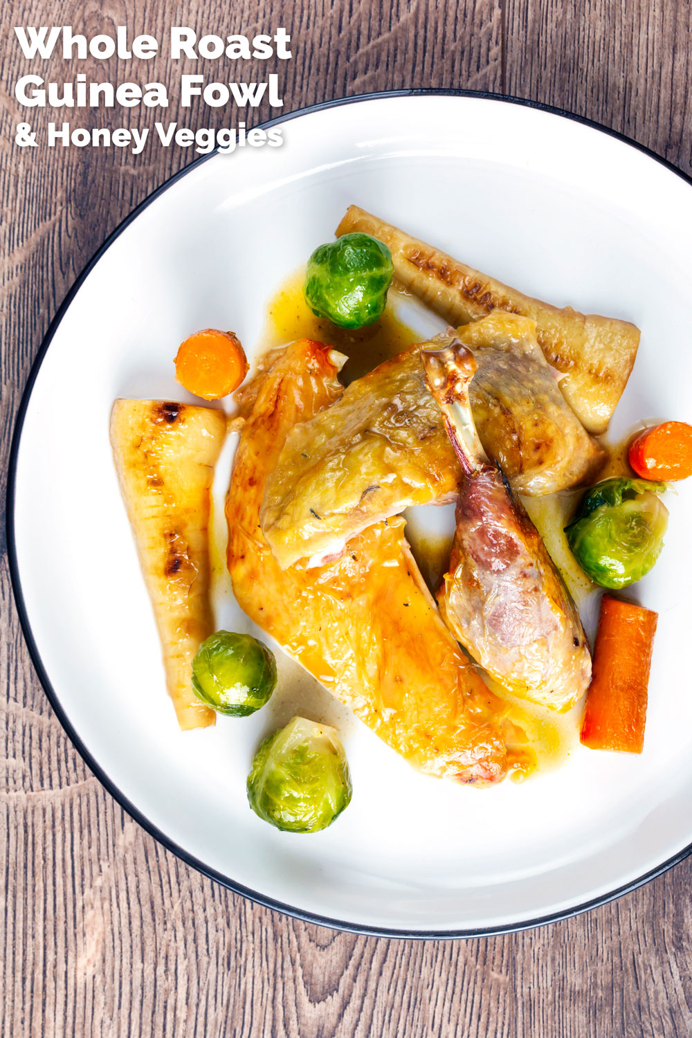Roast Guinea Fowl with Honey Vegetables - Krumpli