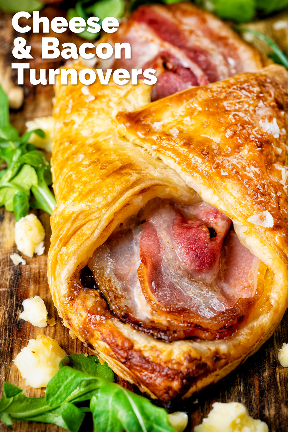 Cheese and Bacon Turnovers in Puff Pastry - Krumpli