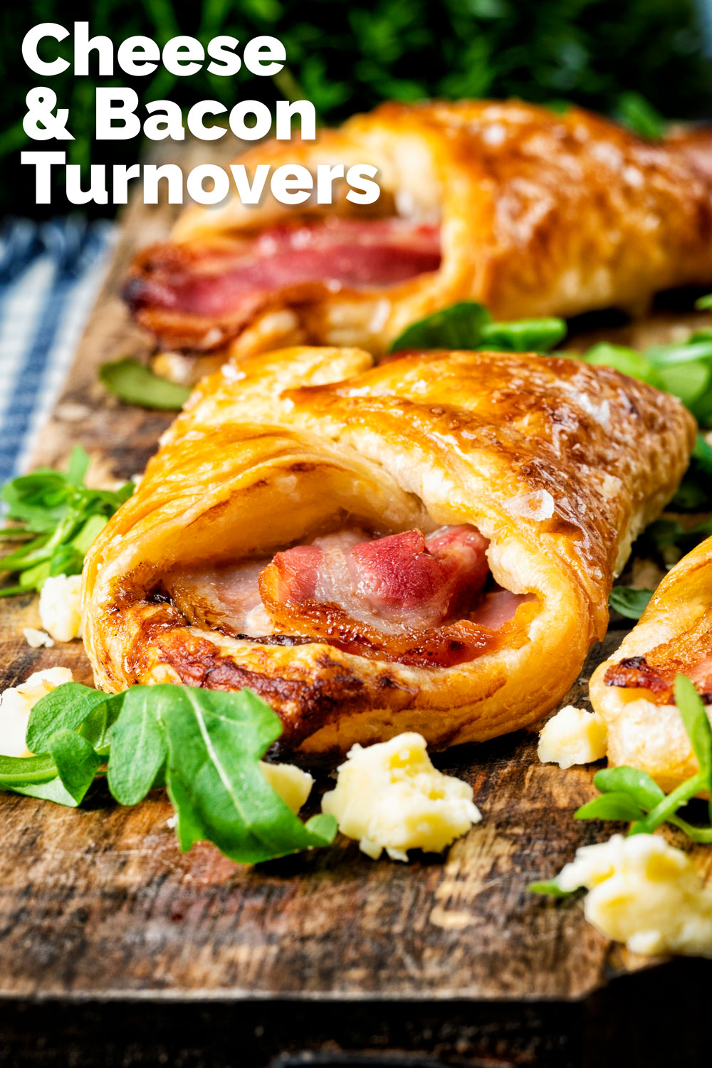 Cheese and Bacon Turnovers in Puff Pastry - Krumpli