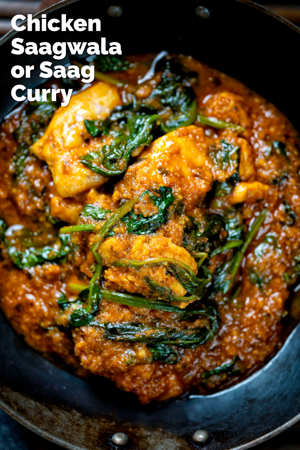 Chicken Saag or Saagwala Curry - Krumpli