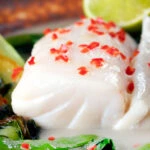 Poached Cod in Coconut Milk with Pak Choi - Krumpli