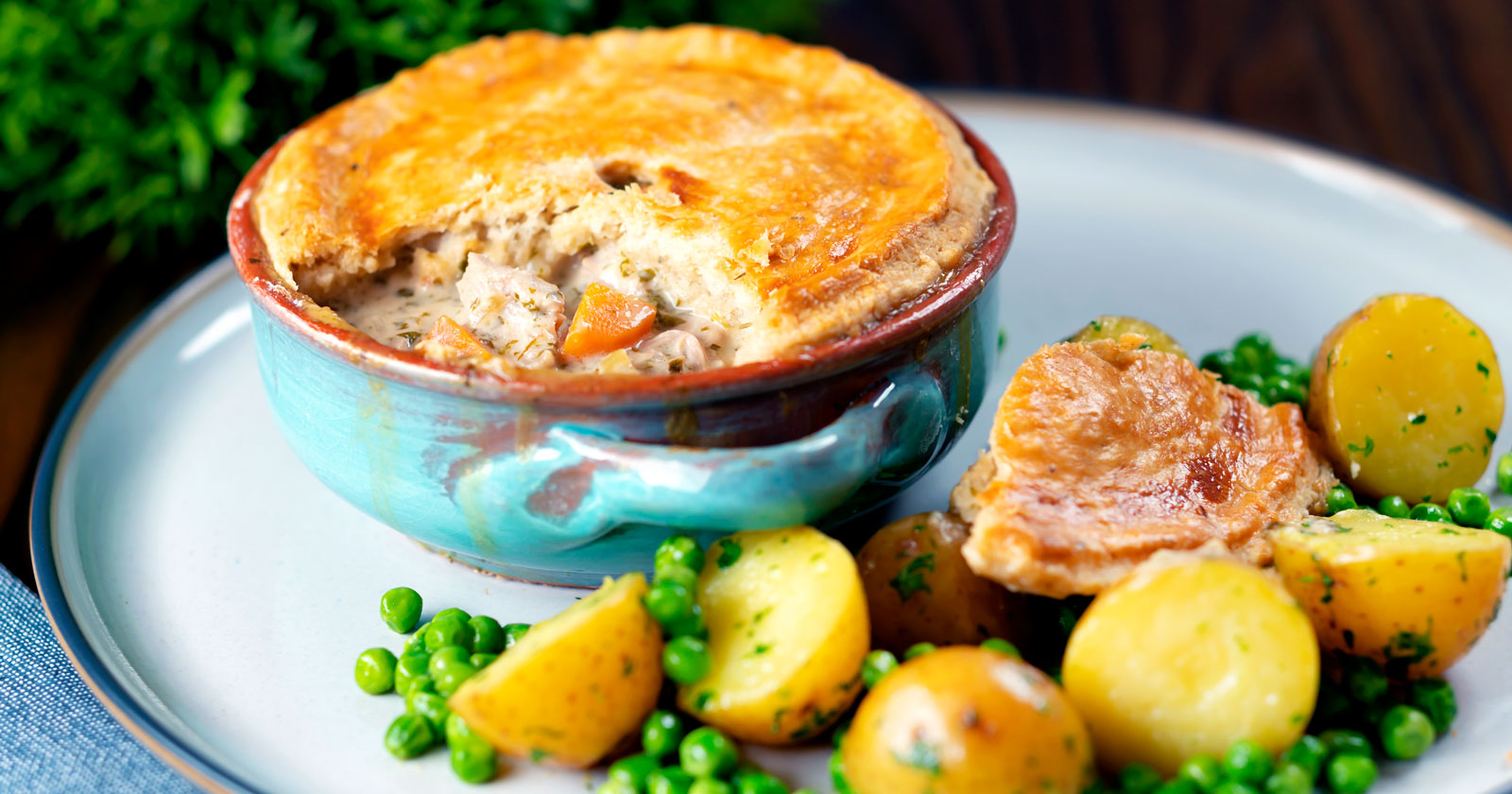 Rabbit Pie with Suet Crust - Krumpli