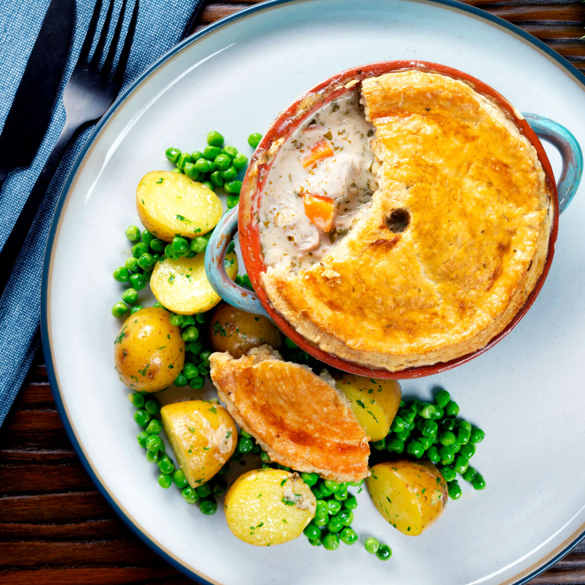 Rabbit Pie with Suet Crust - Krumpli