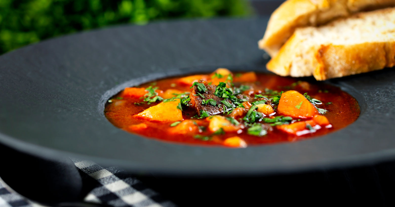 Hungarian Goulash a Traditional Gulyásleves - Krumpli