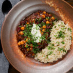 Chickpea and Kidney Bean Chilli (Vegan) - Krumpli
