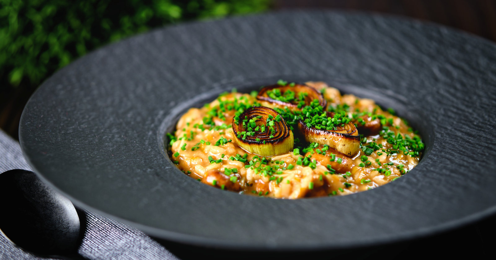 Leek and Mushroom Risotto with Balsamic Vinegar - Krumpli